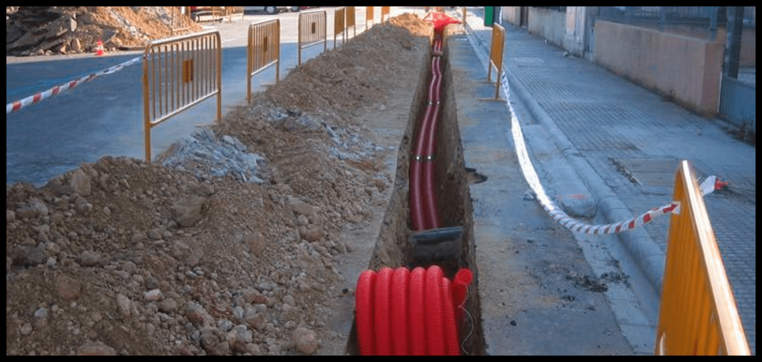 DISEÑO DE ZANJAS PARA CANALIZACIONES ELÉCTRICAS DE BT